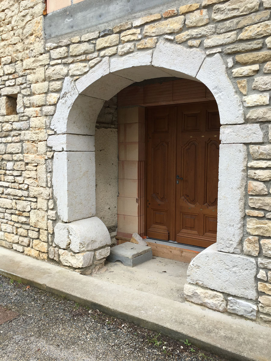 Réalisation d'une vôute en pierre - Ducrozet Moninot